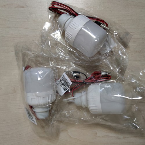 LED Лампа 12v 5W з крокодилами (12 Вольт 5 Ватт зажими) Циліндрична ...